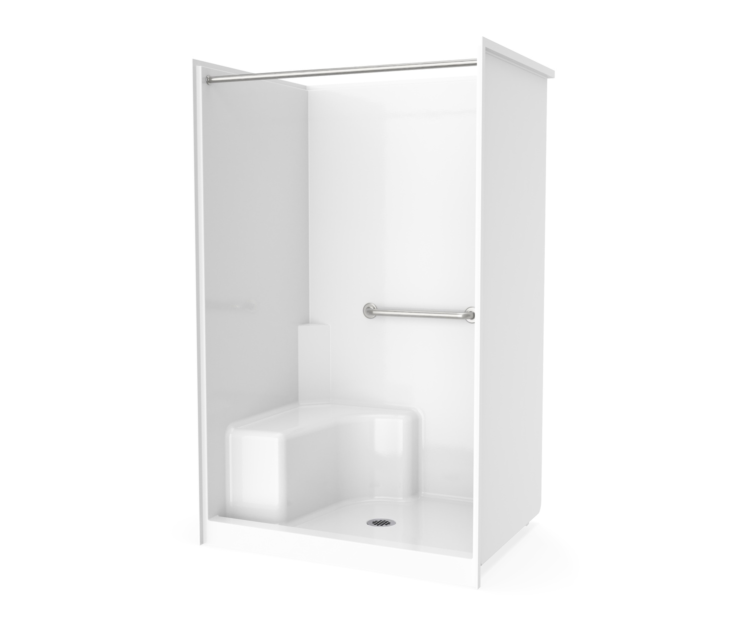 Xss Sh Ms Acrylx Alcove One Piece Shower With Right Hand Drain In 42900 Hot Sex Picture
