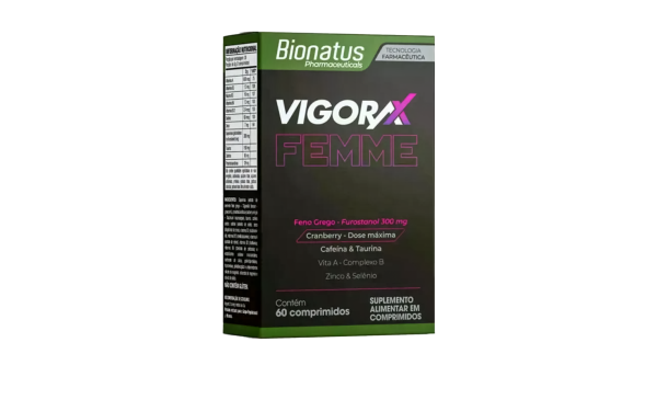 Suplemento Alimentar Vigorax Femme Bionatus 60 Comprimidos