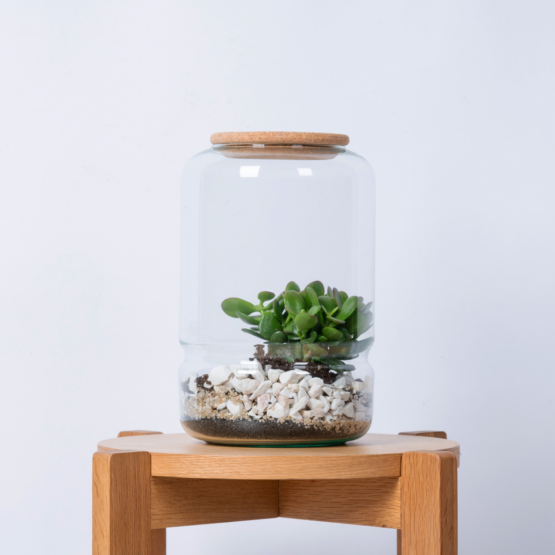 Deko Glas mit Deckel