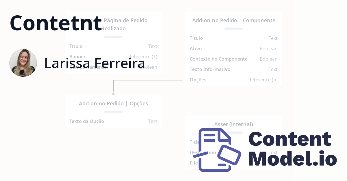 Contetnt by Larissa Ferreira - ContentModel.io
