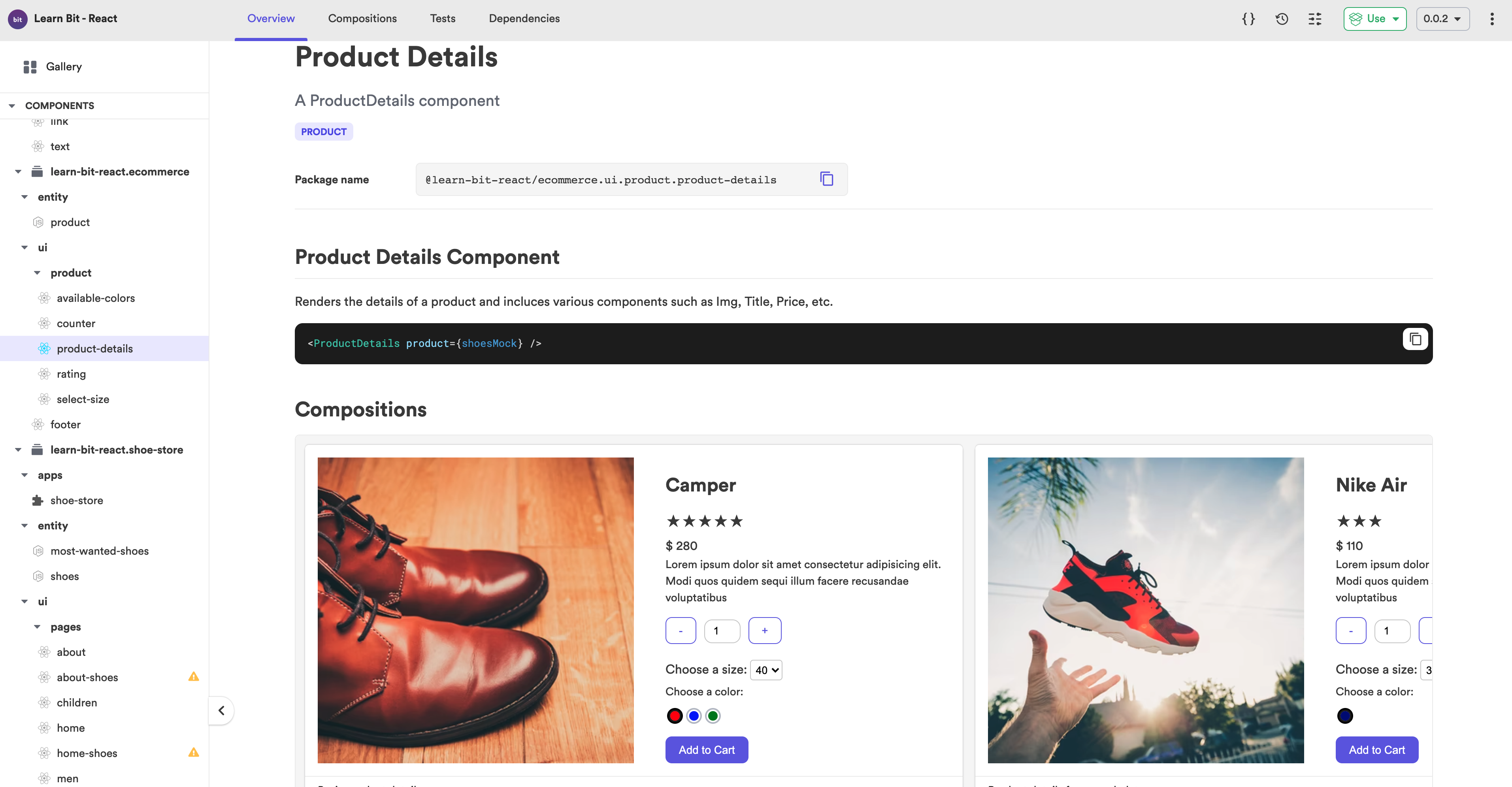 Building An Ecommerce Product Details Component