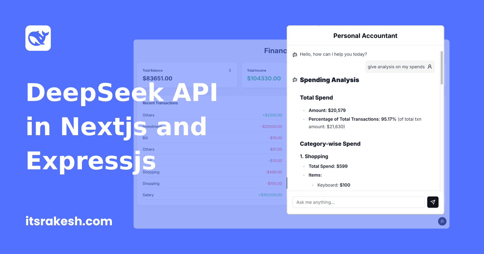 Integrating DeepSeek API in NextJs and ExpressJs App | itsrakesh ... Integrating DeepSeek API in NextJs and ExpressJs App | itsrakesh ...