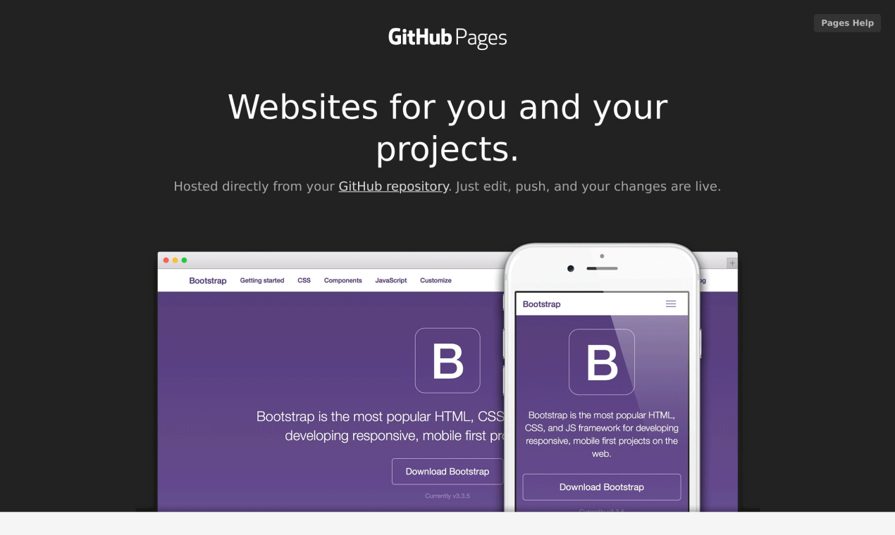 Github Pages - Hosted directly from your GitHub repository. | Resource.fyi