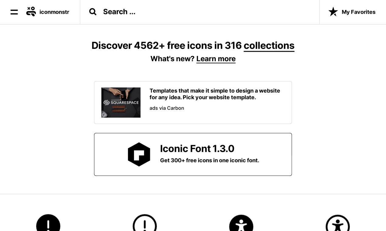 Iconmonstr - Free simple icons for your next project | Resource.fyi