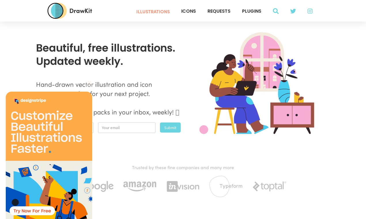 Drawkit - Beautiful vector illustrations | Resource.fyi