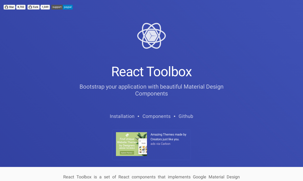 React Toolbox - Bootstrap your application with beautiful Material ... React Toolbox - Bootstrap your application with beautiful Material ...