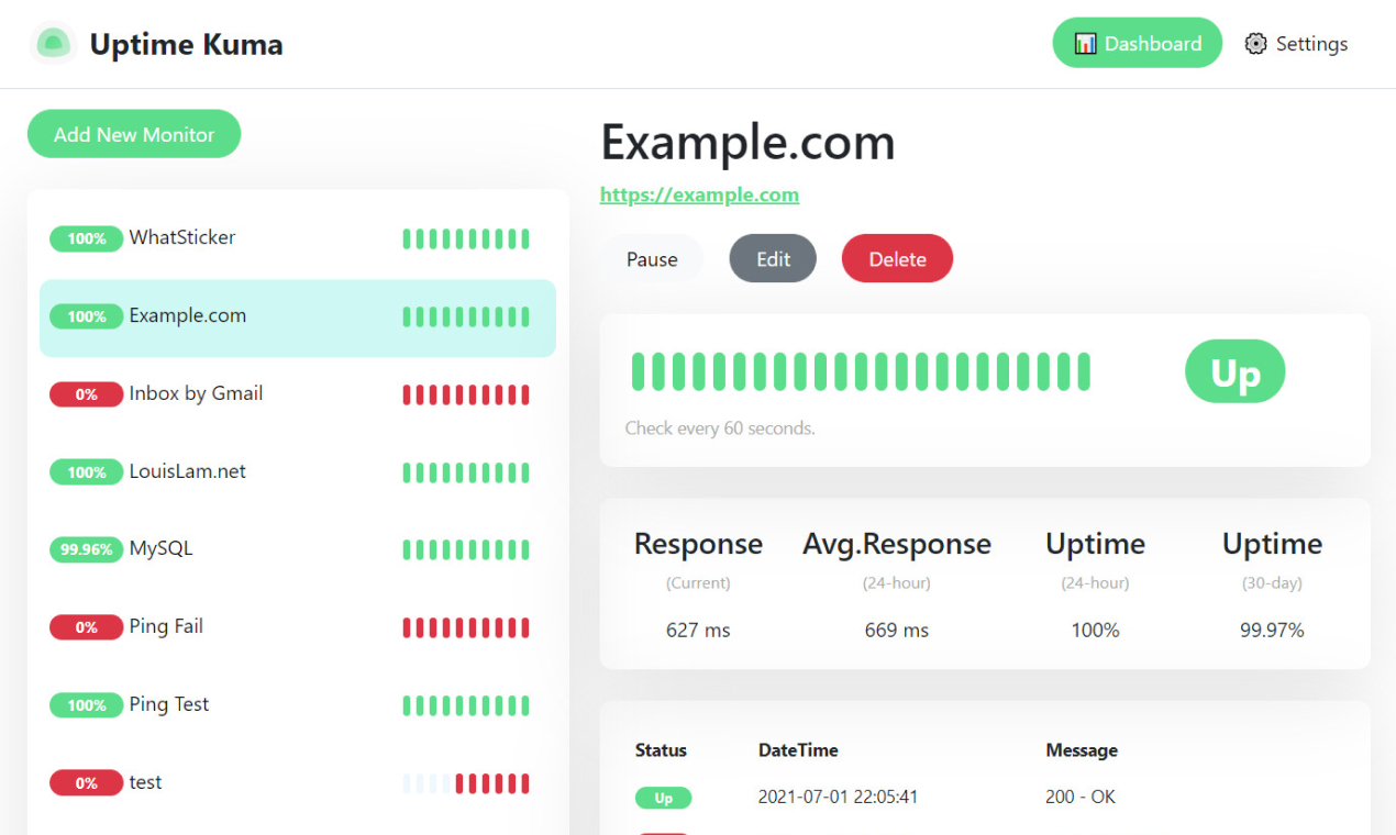 Uptime Kuma - Self-hosted monitoring tool | Resource.fyi Uptime Kuma - Self-hosted monitoring tool | Resource.fyi