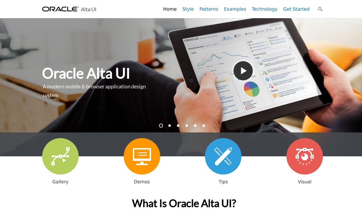 Oracle Alta Ui A Modern Design System Resource Fyi