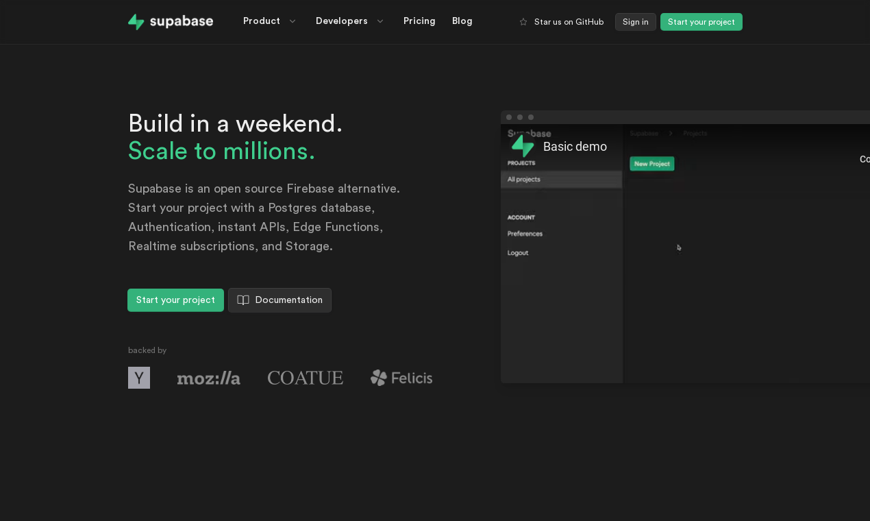 Supabase - open source Firebase alternative | Resource.fyi