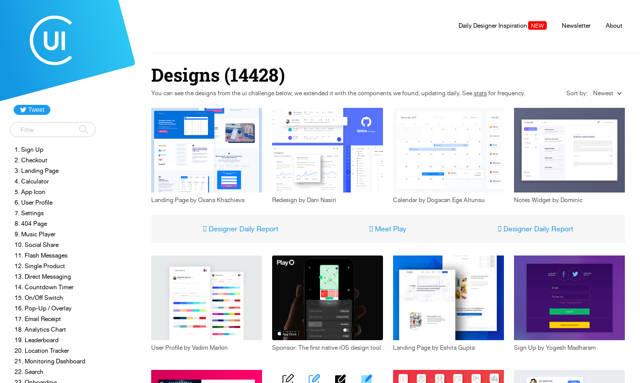 Collect UI - Daily Inspiration Collected From Daily UI Archive ... Collect UI - Daily Inspiration Collected From Daily UI Archive ...