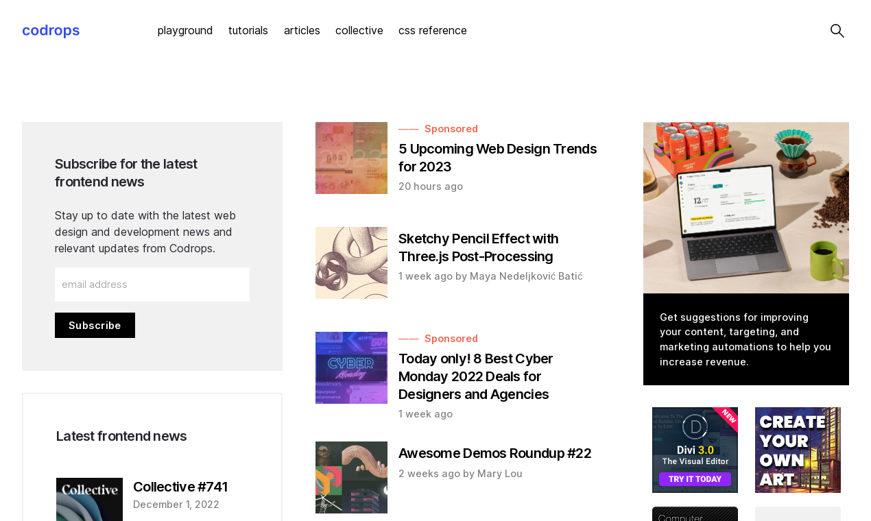 Codrops - Coding inspirations, w development news | Resource.fyi