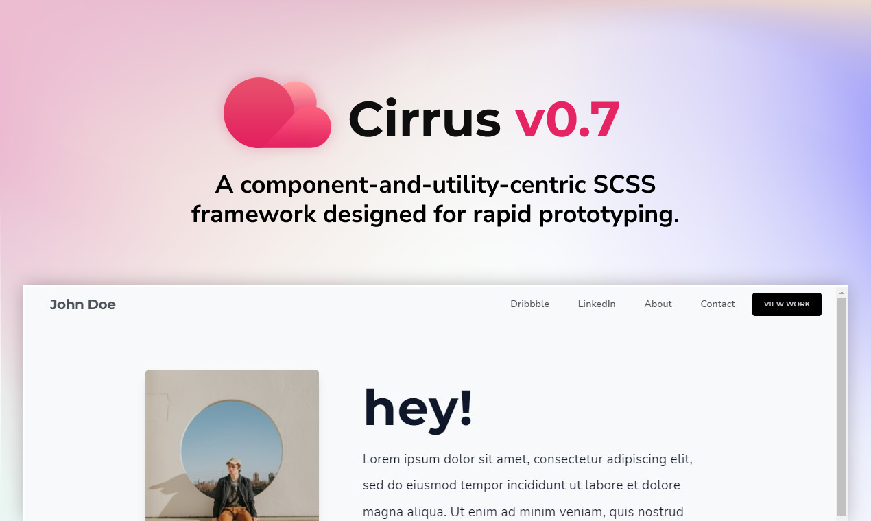 Cirrus CSS - The SCSS framework for the modern web. | Resource.fyi