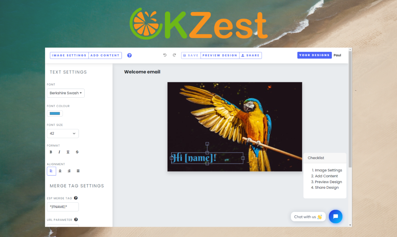 OKZest - Add personalized text on top of images | Resource.fyi