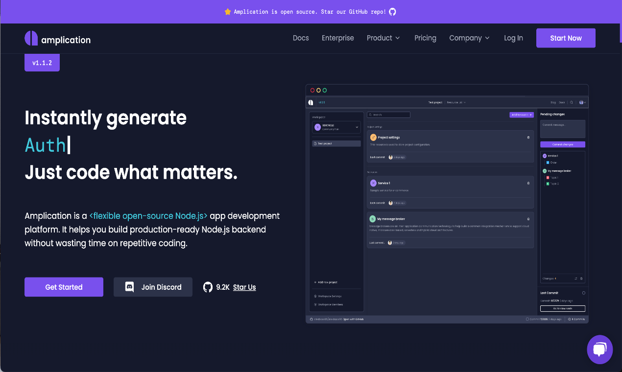 Amplication - Amplication, generate API and Admin UI | Resource.fyi