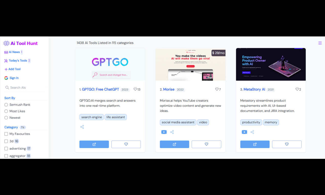 AiToolHunt - Hunt best Ai Tools in the market | Resource.fyi
