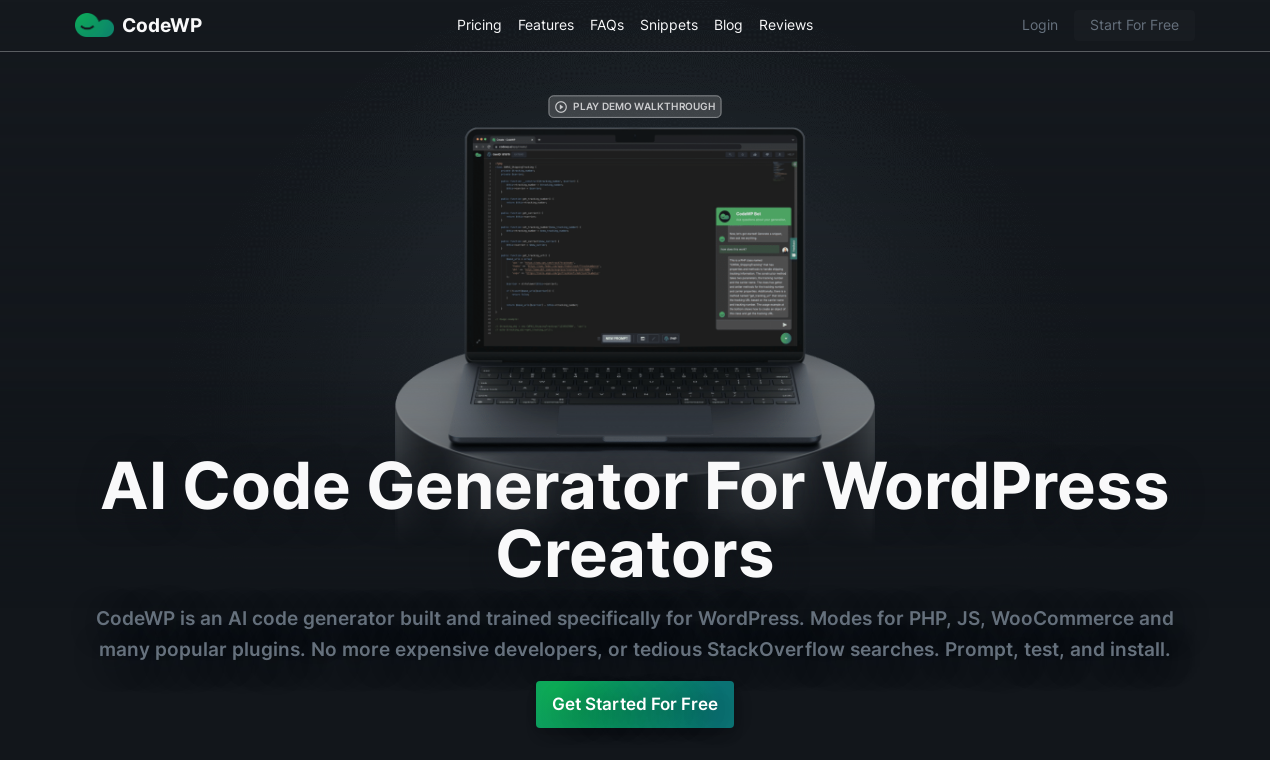 CodeWP - AI Code Generator | Resource.fyi CodeWP - AI Code Generator | Resource.fyi