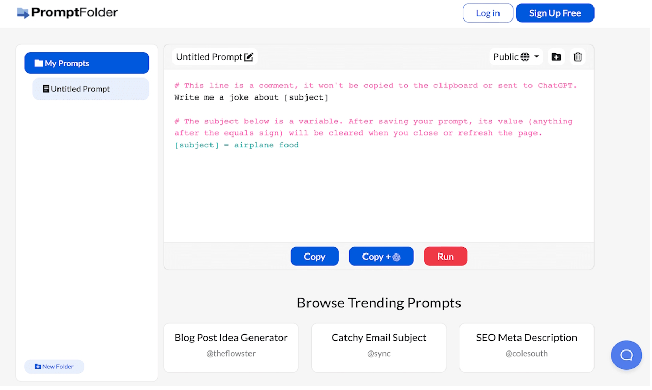 Cole South - PromptFolder | Resource.fyi