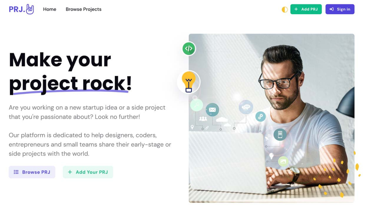 Prj.Rocks - Launch platform for early-stage startup | Resource.fyi