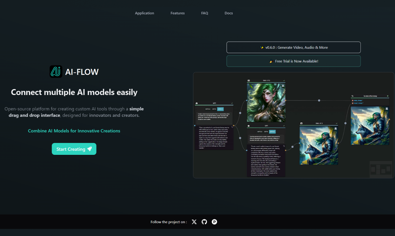 AI-Flow - Connect multiple AI models easily. | Resource.fyi