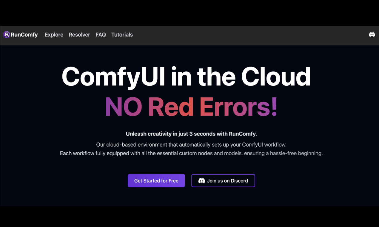 RunComfy - ComfyUI Cloud | Resource.fyi