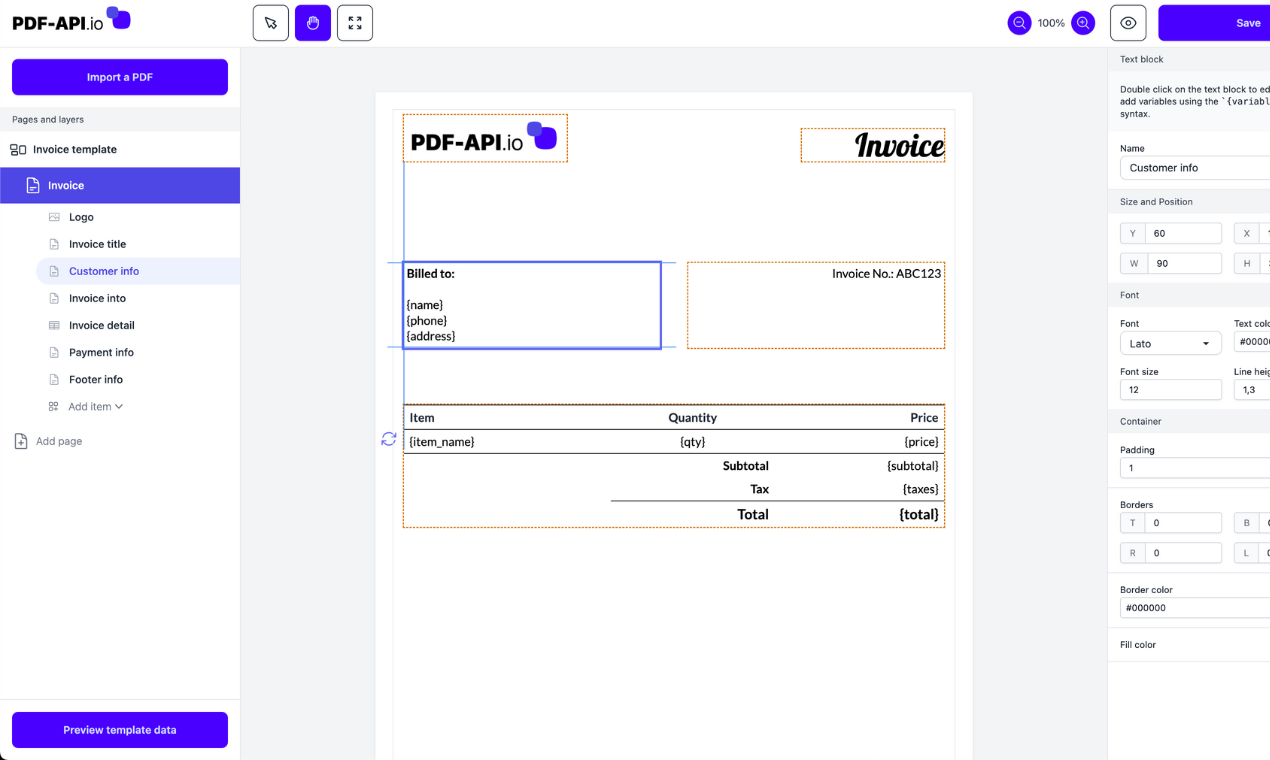 PDF-API.io - Generate dynamic PDFs on the fly | Resource.fyi