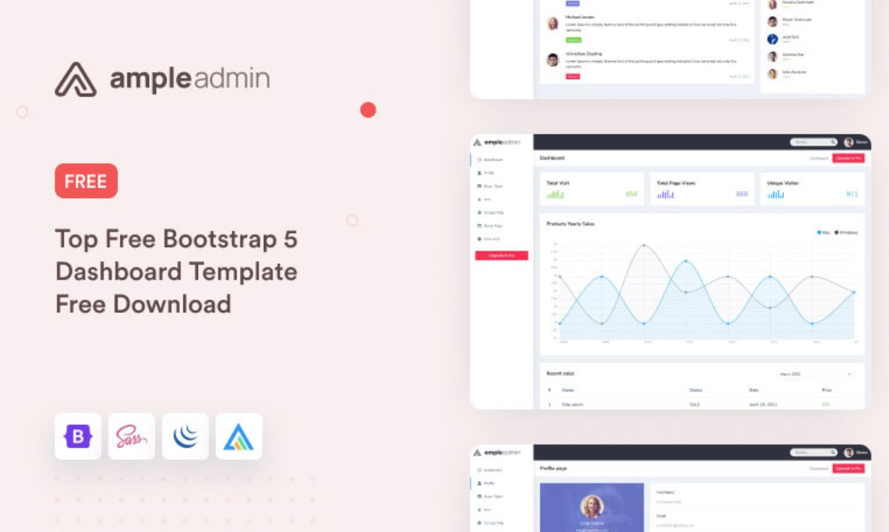 Ample Bootstrap Admin Lite Elevate Your Booadmin Dashboard Designs Resourcefyi