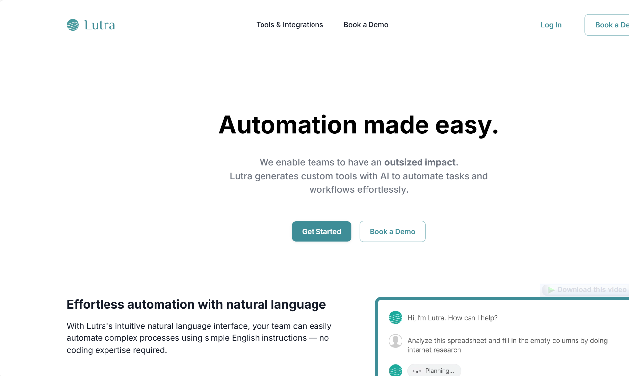 Lutra AI - Automation made easy. | Resource.fyi