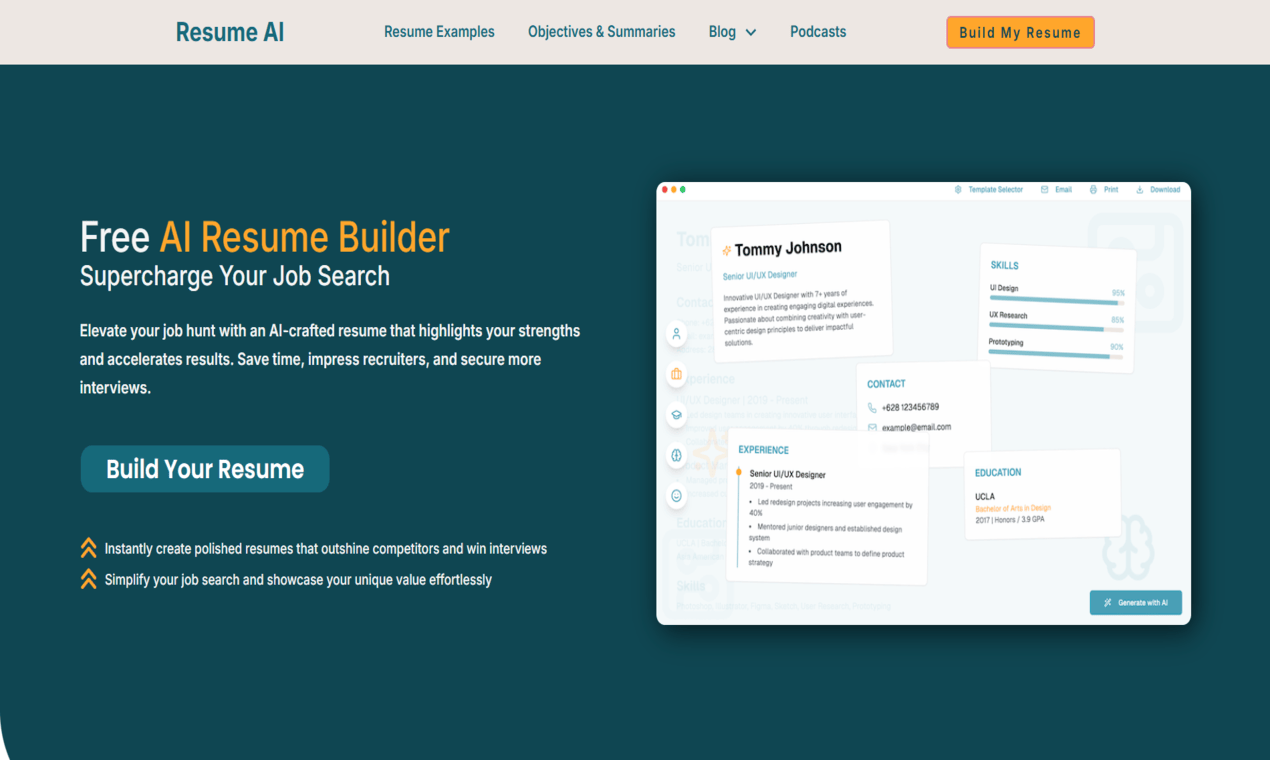 Resume AI - Resume Builder | Resource.fyi