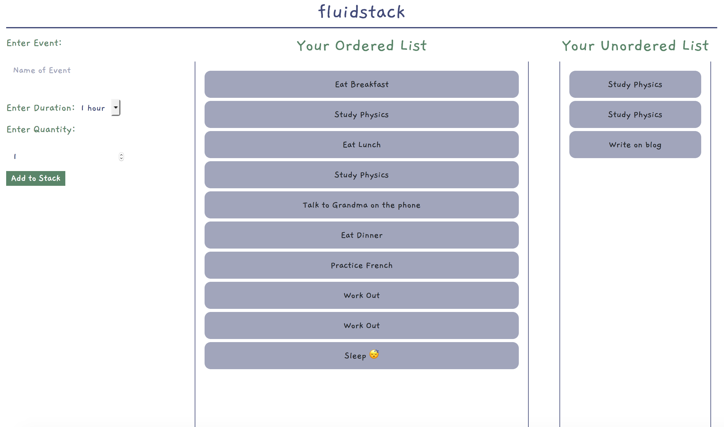 GitHub - zevstravitz/FluidStack: FluidStack is a web app for designing your schedule in a ...