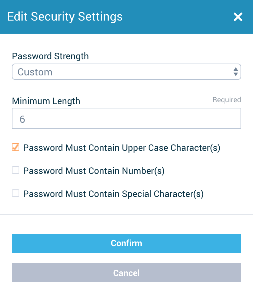 Security Settings | Syncrofy Help
