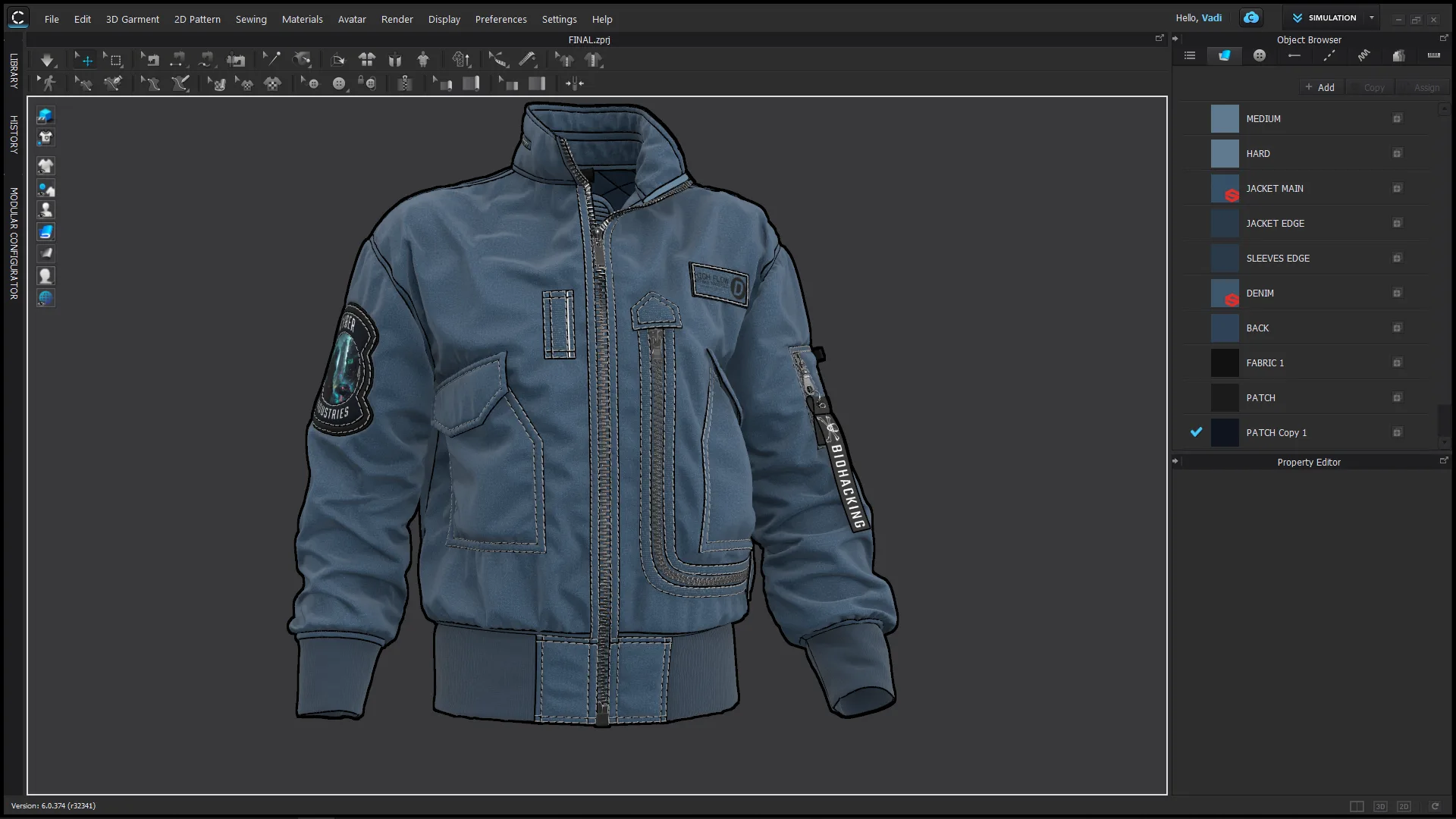 Tutorial MD Clo3D Jacket V2 FlippedNormals