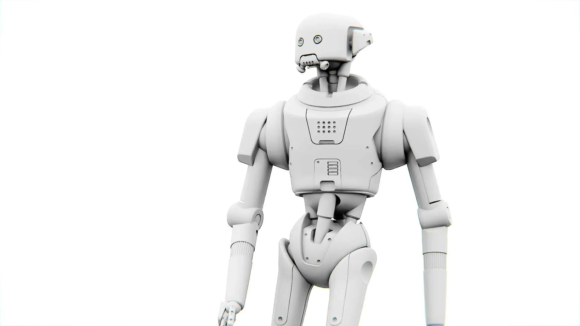 Imperial Protocol Droid Auto Rig FlippedNormals