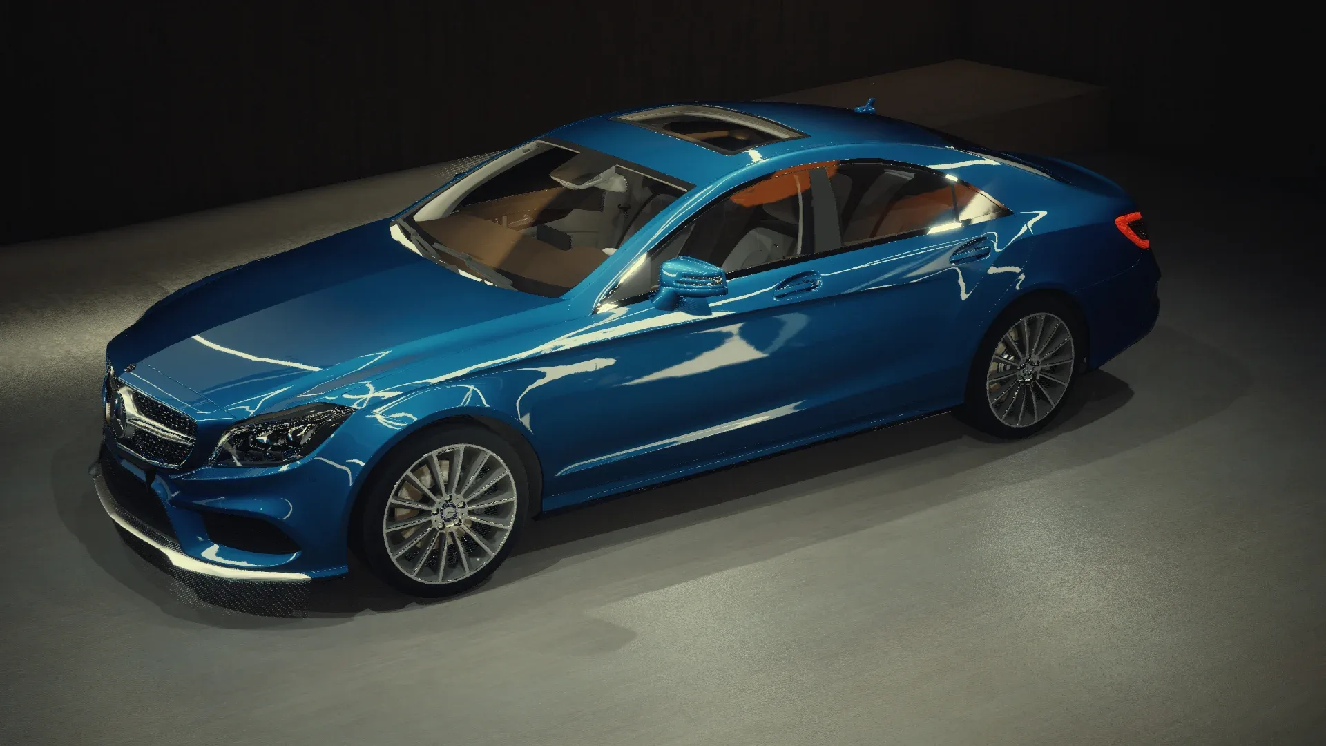 Mercedes Benz CLS 500 3D Modeling FlippedNormals