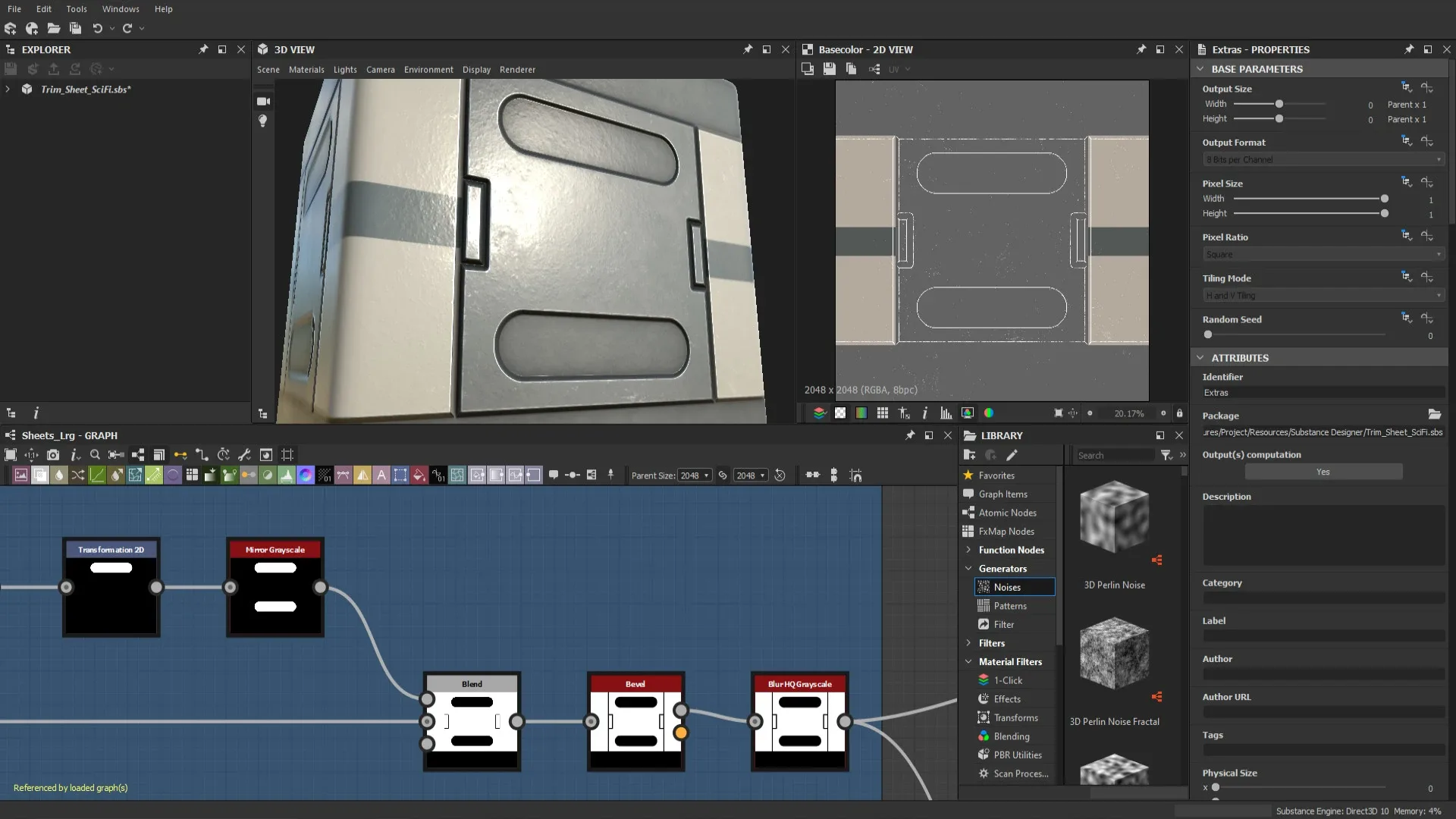 Using Trim Sheets Decals For FlippedNormals