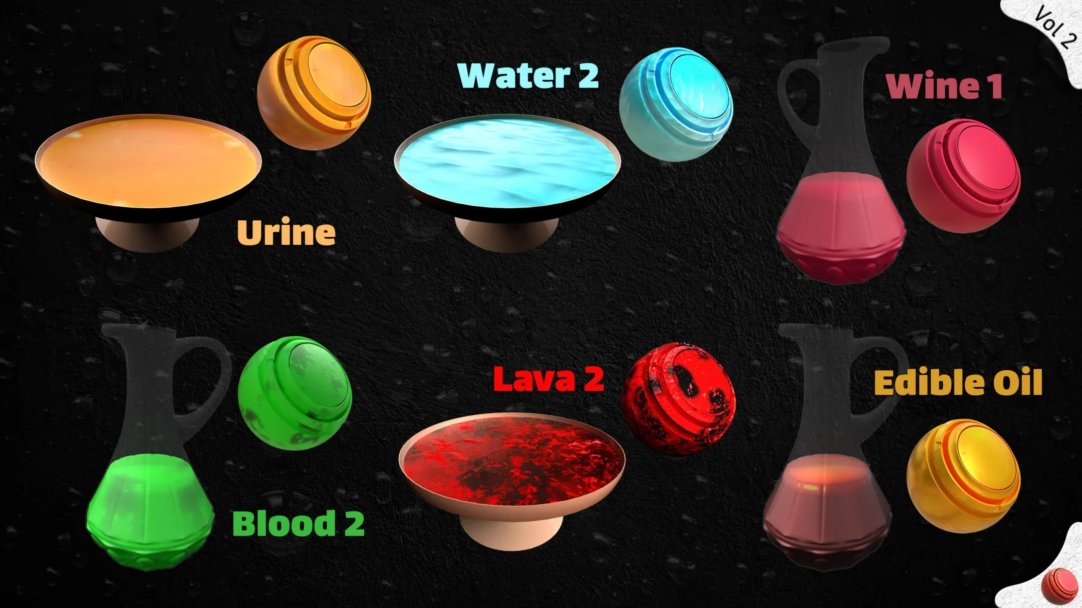 30 Stylized Liquid Smart Materials FlippedNormals
