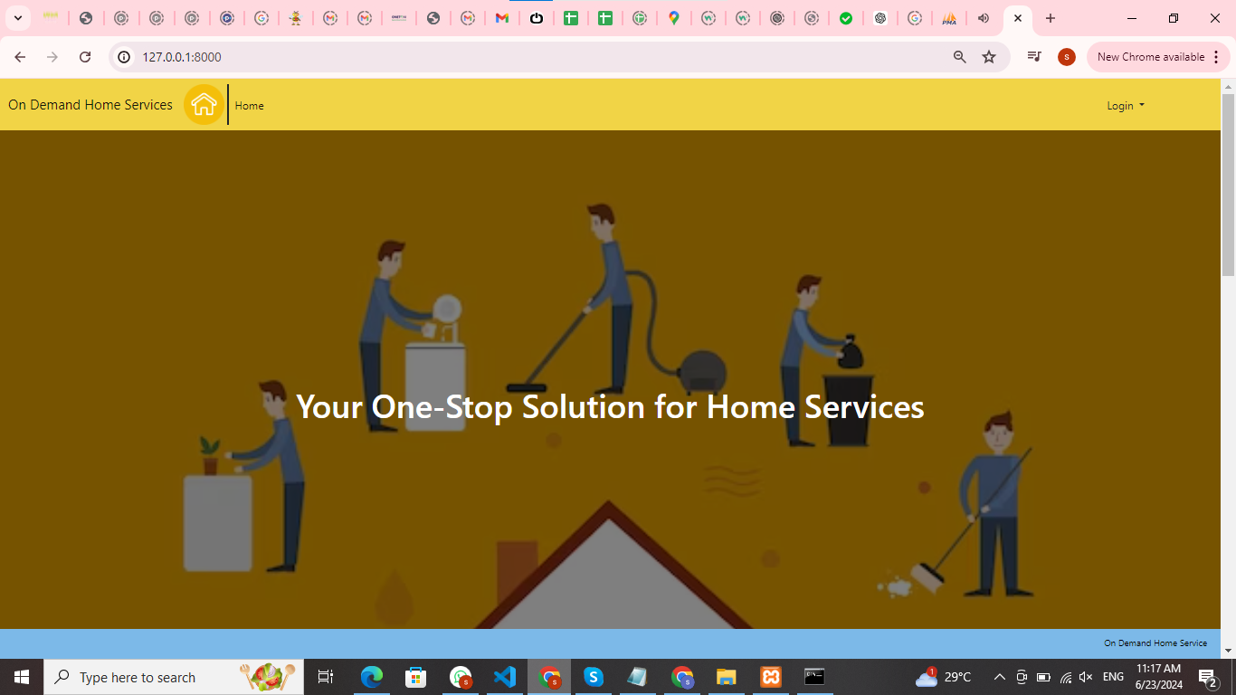 On Demand Home Service System - Django Web Development Project