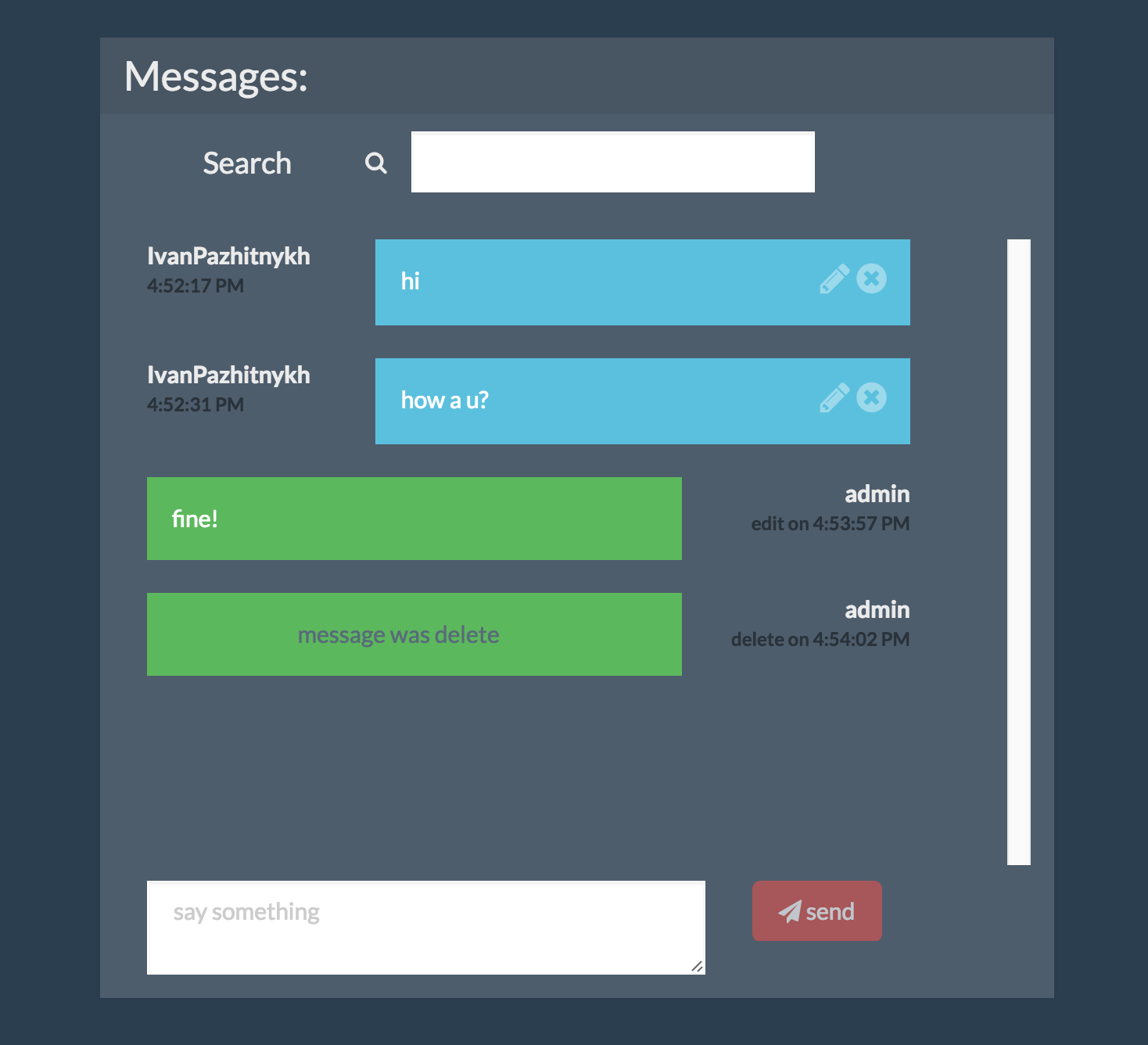 GitHub - Drapegnik/myChat: :envelope: simple multiuser webchat on Python & AngularJS