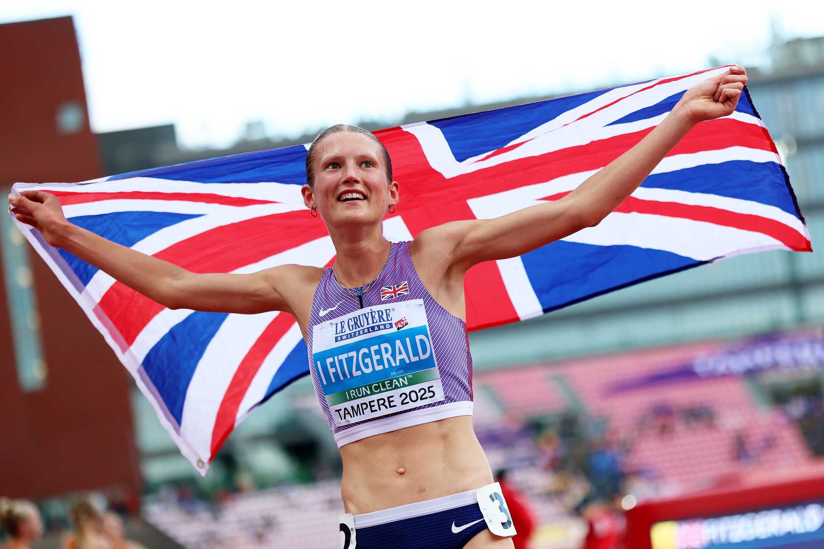 FitzGerald wins her first ever track title with 5000m gold in Tampere 2025