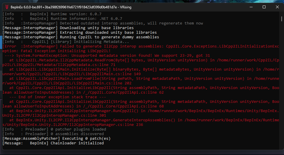 Can't Launch the game - Bug Reports Dashboard
