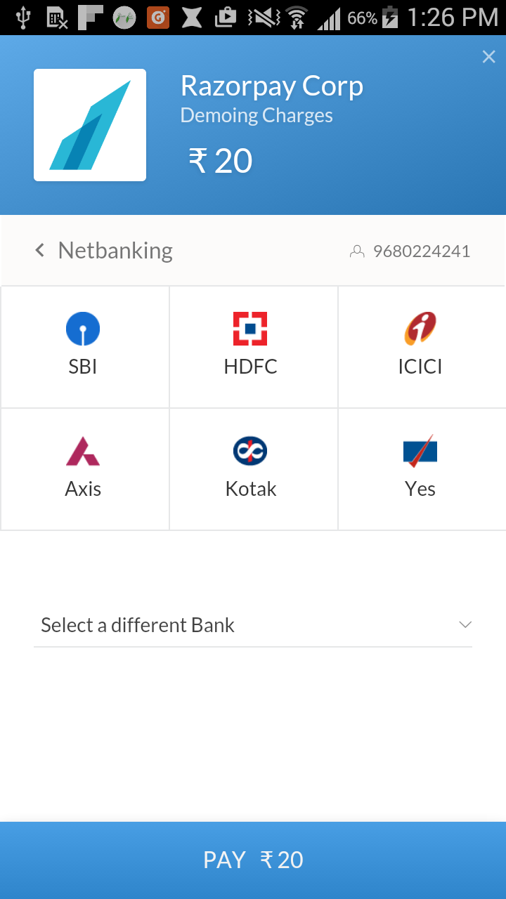 How To Integrate Razorpay Payment Gateway In Android App 2765