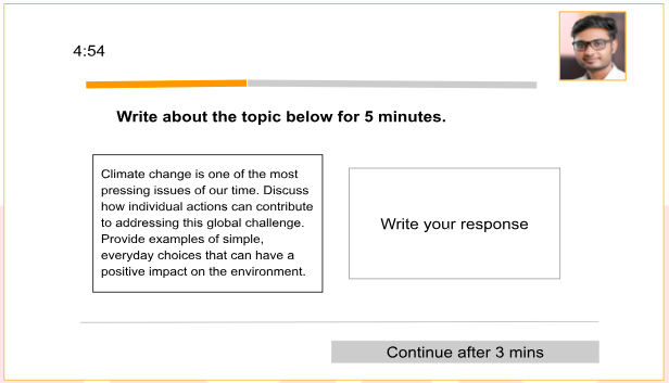 Duolingo English Test Writing Sample Question