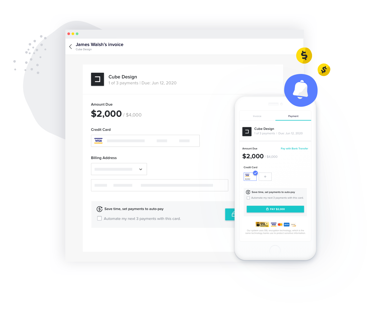 Automatic Payment Reminders for Small Businesses | HoneyBook Automatic Payment Reminders for Small Businesses | HoneyBook