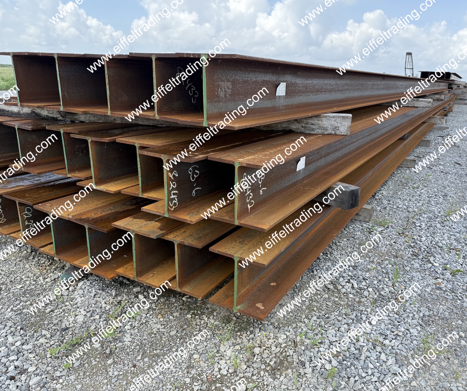 42ea. Surplus HP14x102 Beams at 59' to 70' | Eiffel Trading