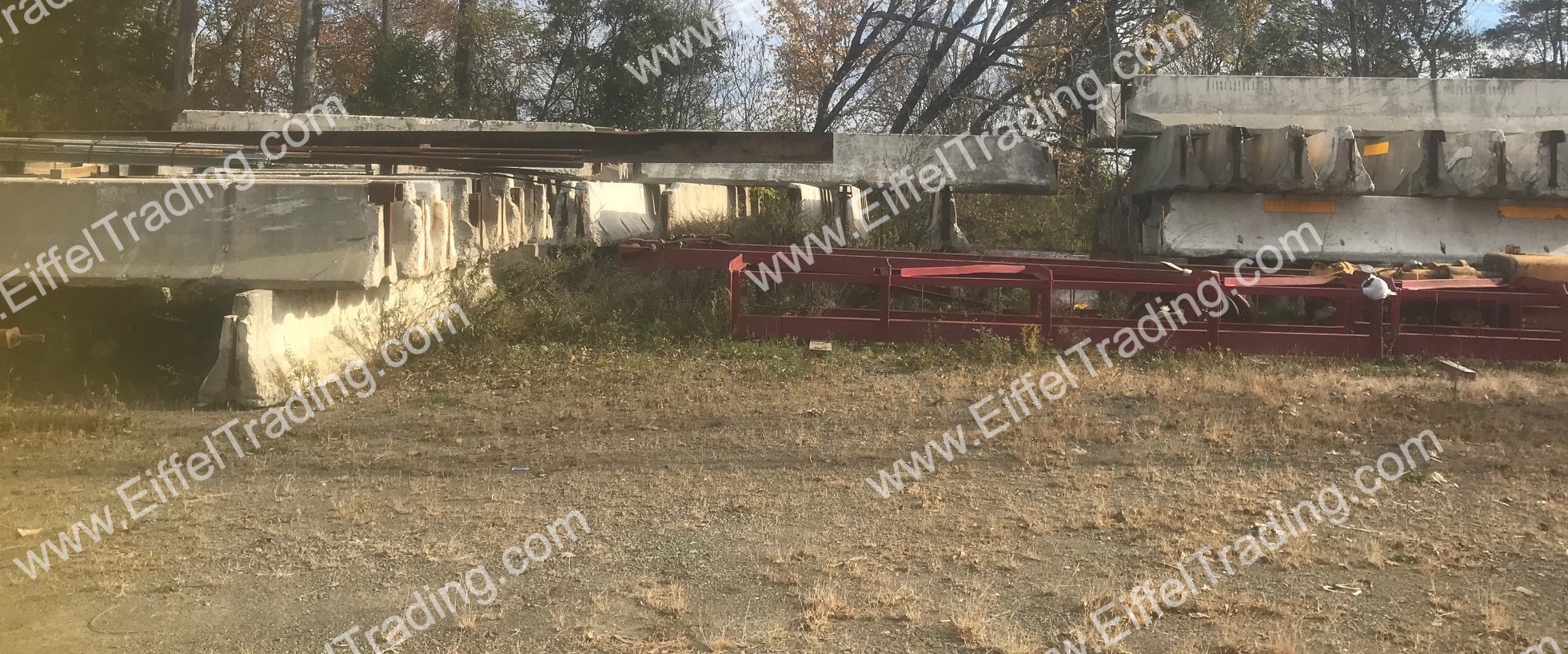 10,720LF of Used JJ-Hook Barrier Wall | Eiffel Trading