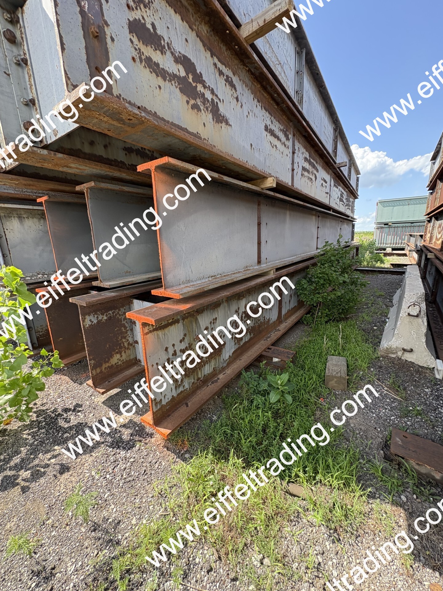 3ea. W36x210 Triple Beams at 35' to 38' Lengths | Eiffel Trading