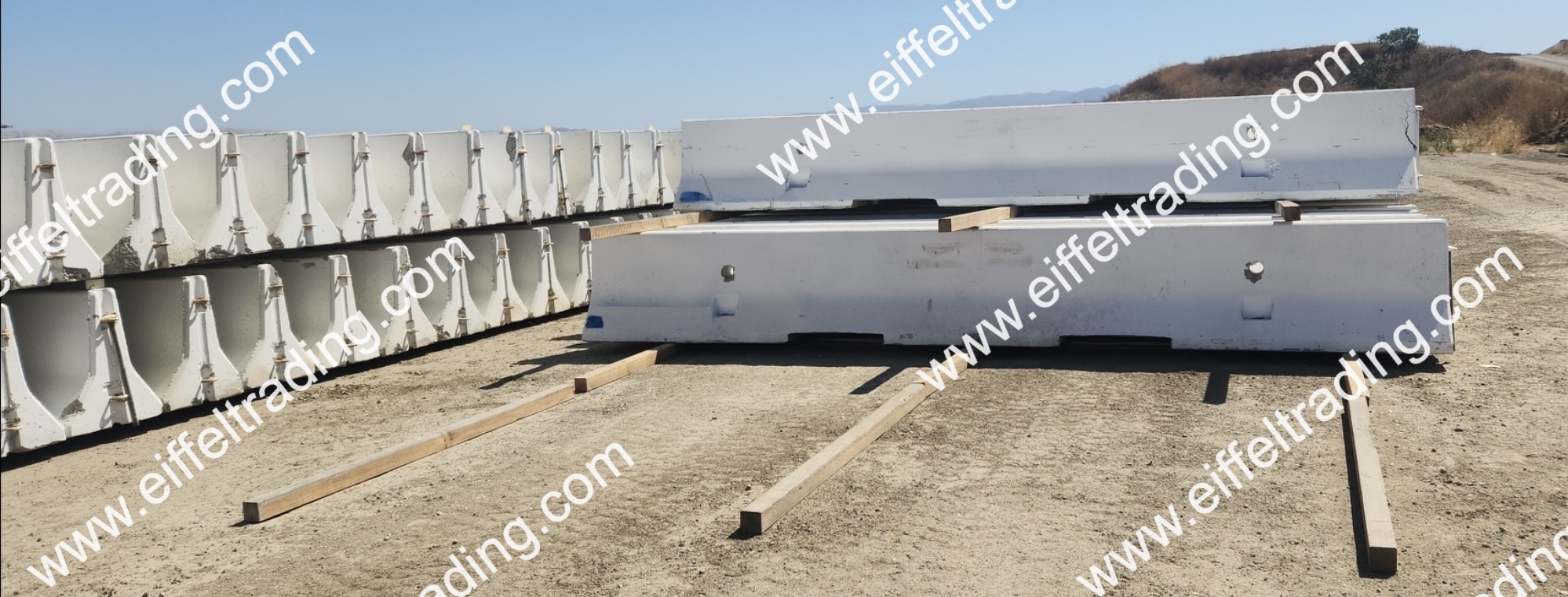 20,000LF of New CalTrans K-Rail Barrier Wall | Eiffel Trading
