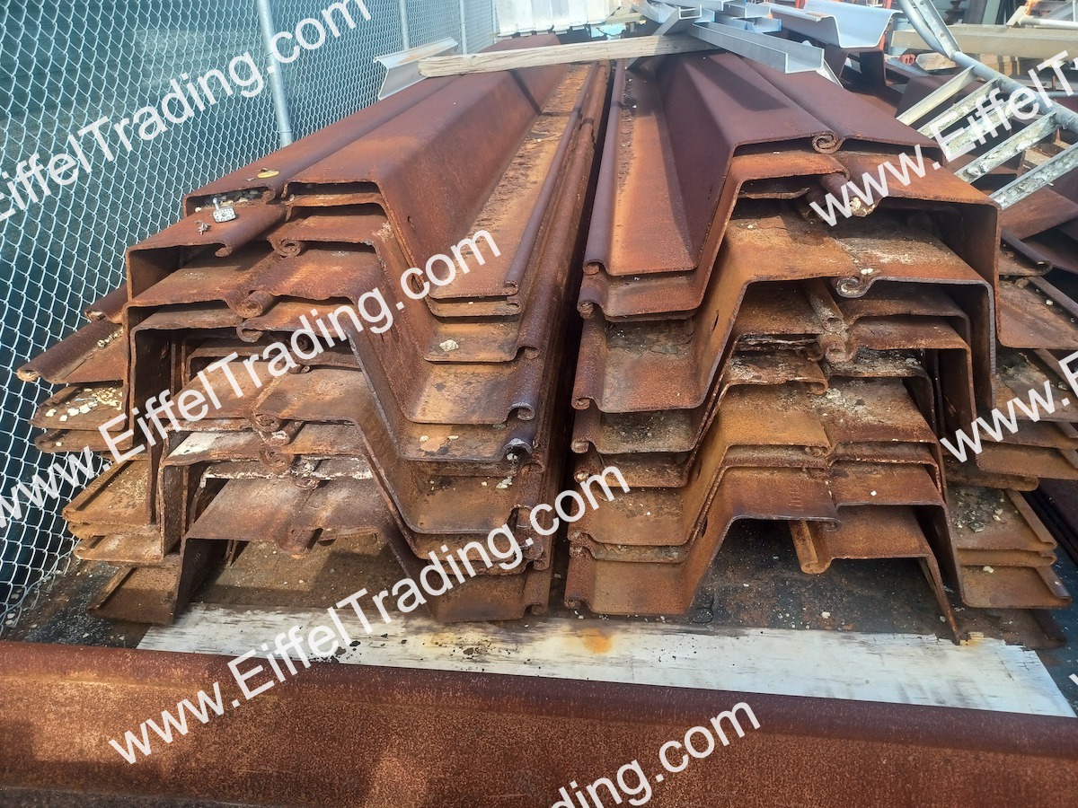 160WF of CZ-128 Sheet Pile at 27'-35' Lengths | Eiffel Trading