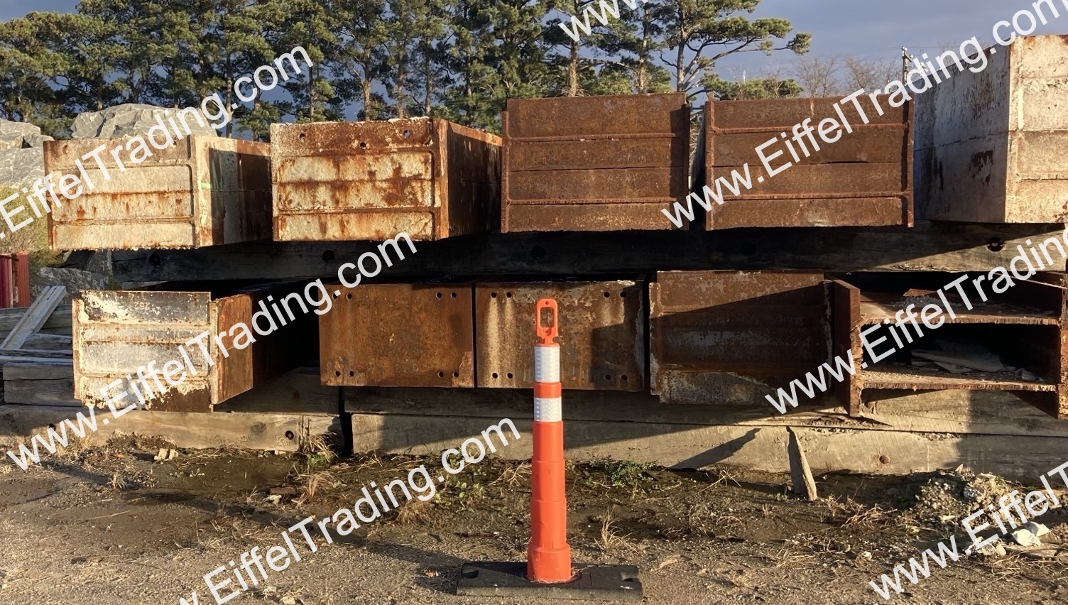 3ea. W36x262 Double Beams at 51' to 52' | Eiffel Trading