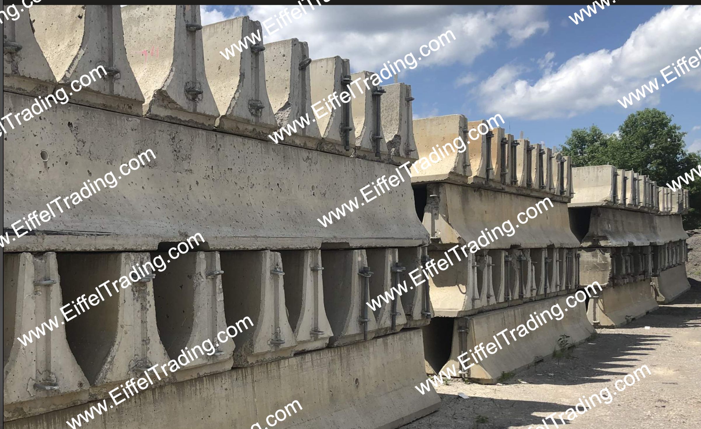 10,000LF of TNDOT Barrier Wall Pin Connection | Eiffel Trading