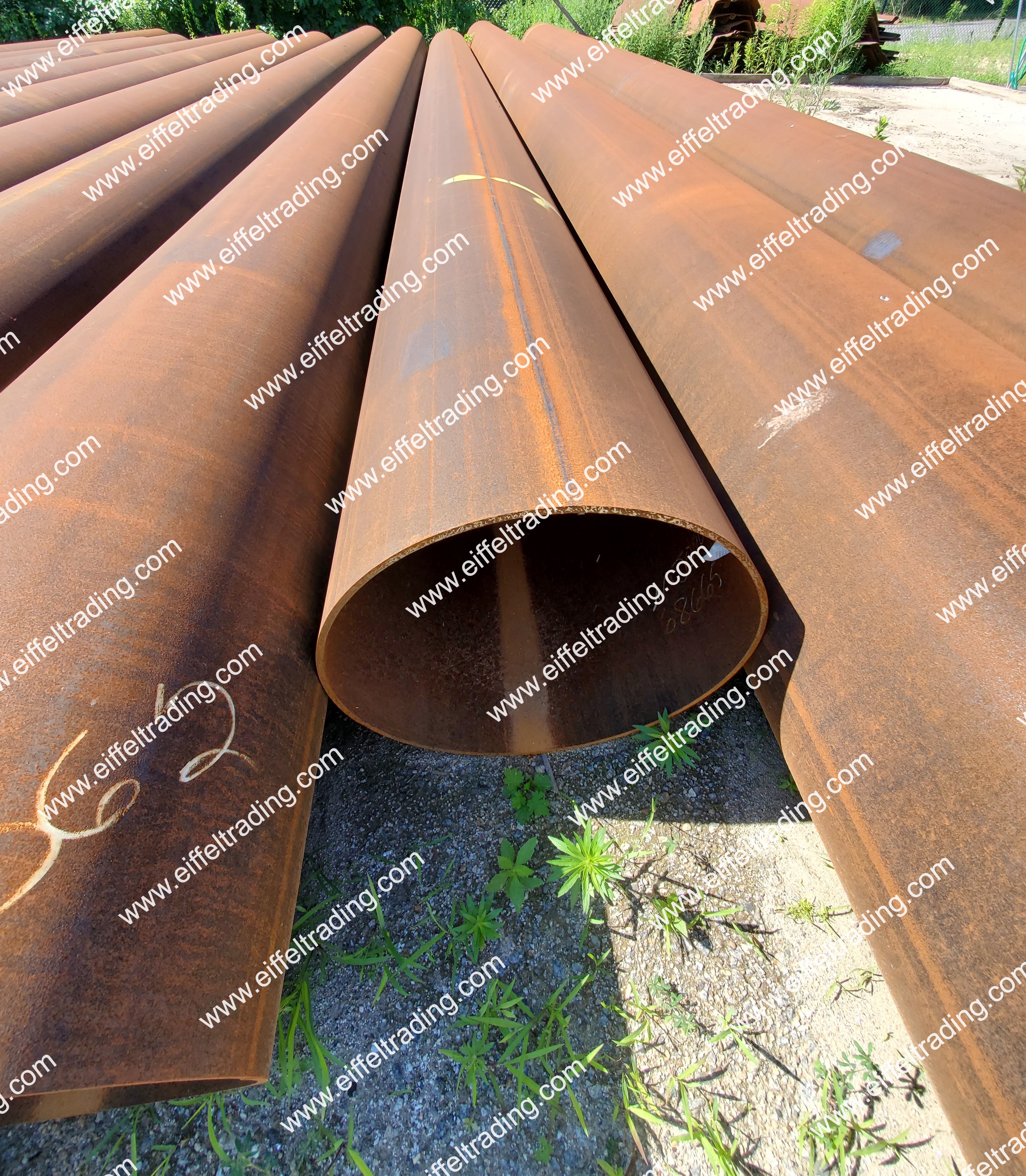 229LF of Surplus 24"x0.375" Pipe at 38' to 49' | Eiffel Trading